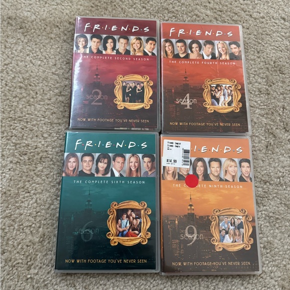 Media | Friends Dvd Set Seasons 2 4 6 9 | Poshmark